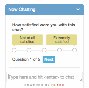 Get Feedback with Chat Ratings | Olark