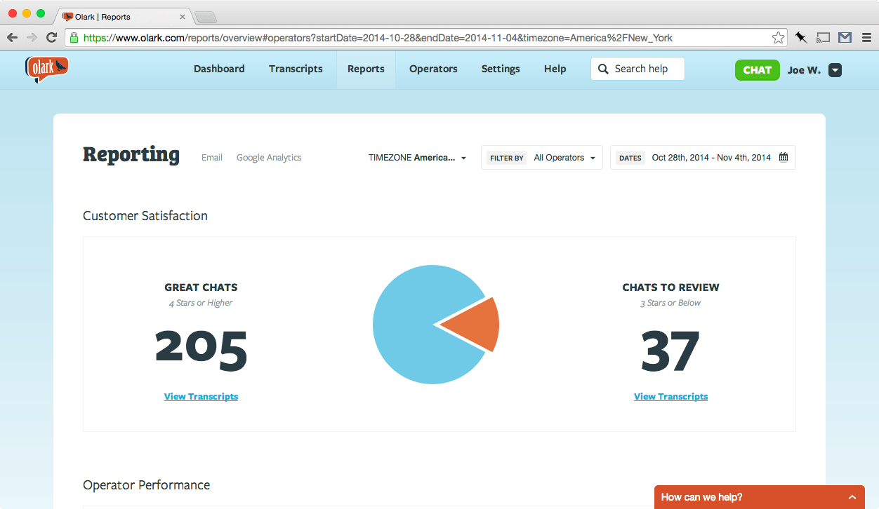 Get Feedback with Chat Ratings | Olark